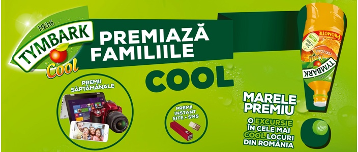 Promotia Tymbark Cool premiaza FAMILIILE COOL! - Stiri - Maspex Romania